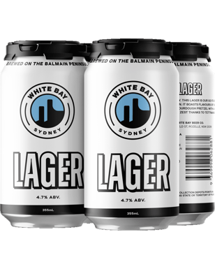 Buy White Bay Brewing Union Lager Can 355ml online with (same-day FREE ...