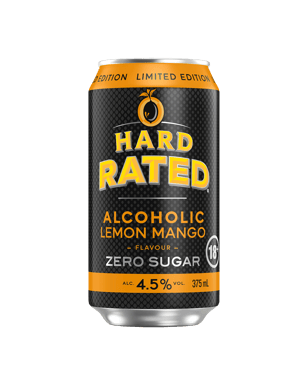 Buy Hard Rated Lemon Mango Zero Sugar 4.5% Cans 375ml online with (same-day FREE delivery*) in ...