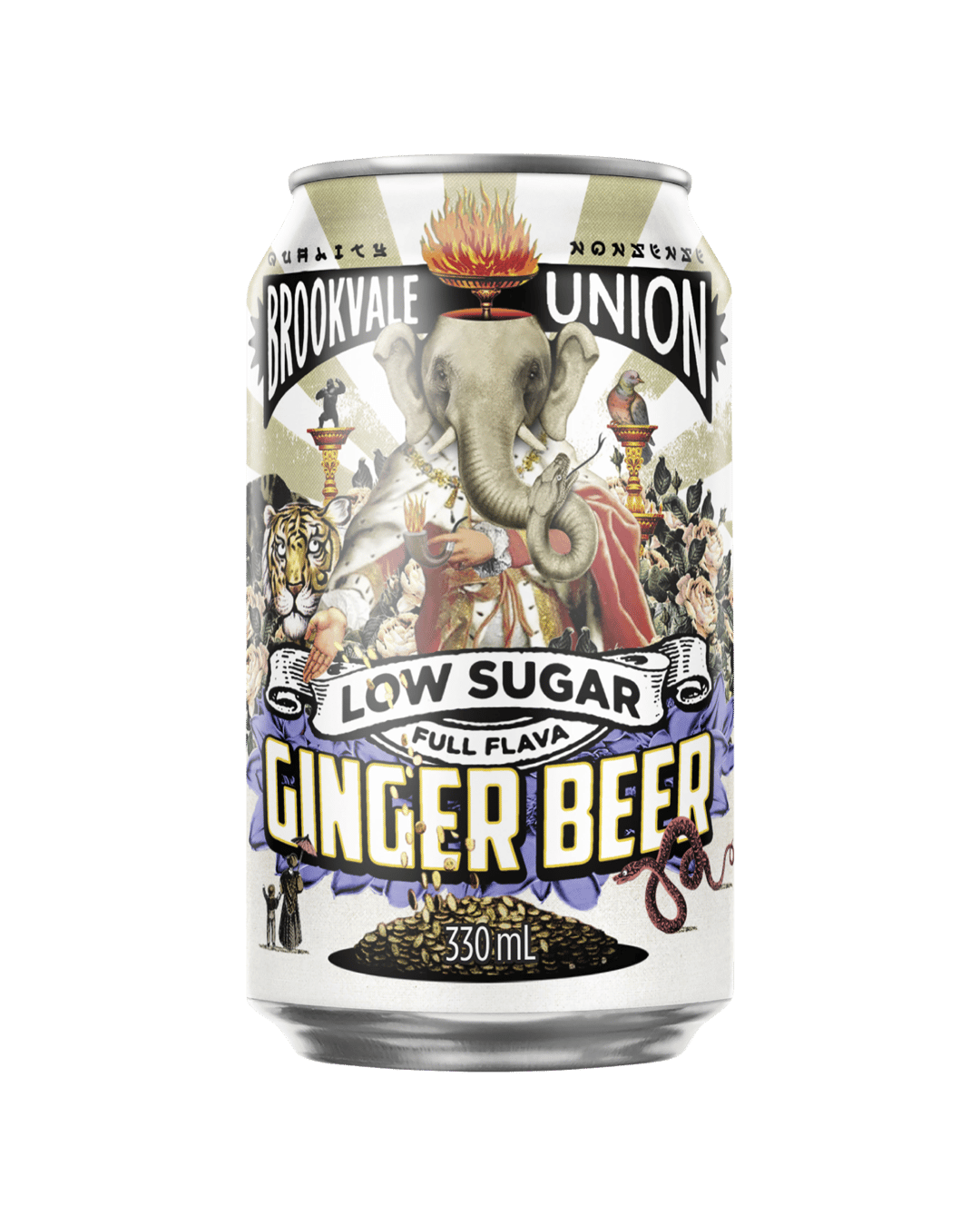 Buy Brookvale Union Tropical Ginger Beer Cans 330ml online with (same ...