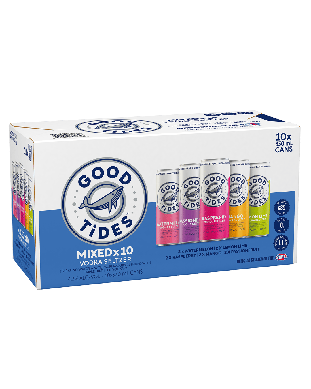 Buy Good Tides Hard Seltzer Raspberry 4.3% 330ml online with (same-day ...