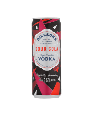 Buy Billson's Vodka & Sour Cola Cans 355ml online with (same-day FREE ...