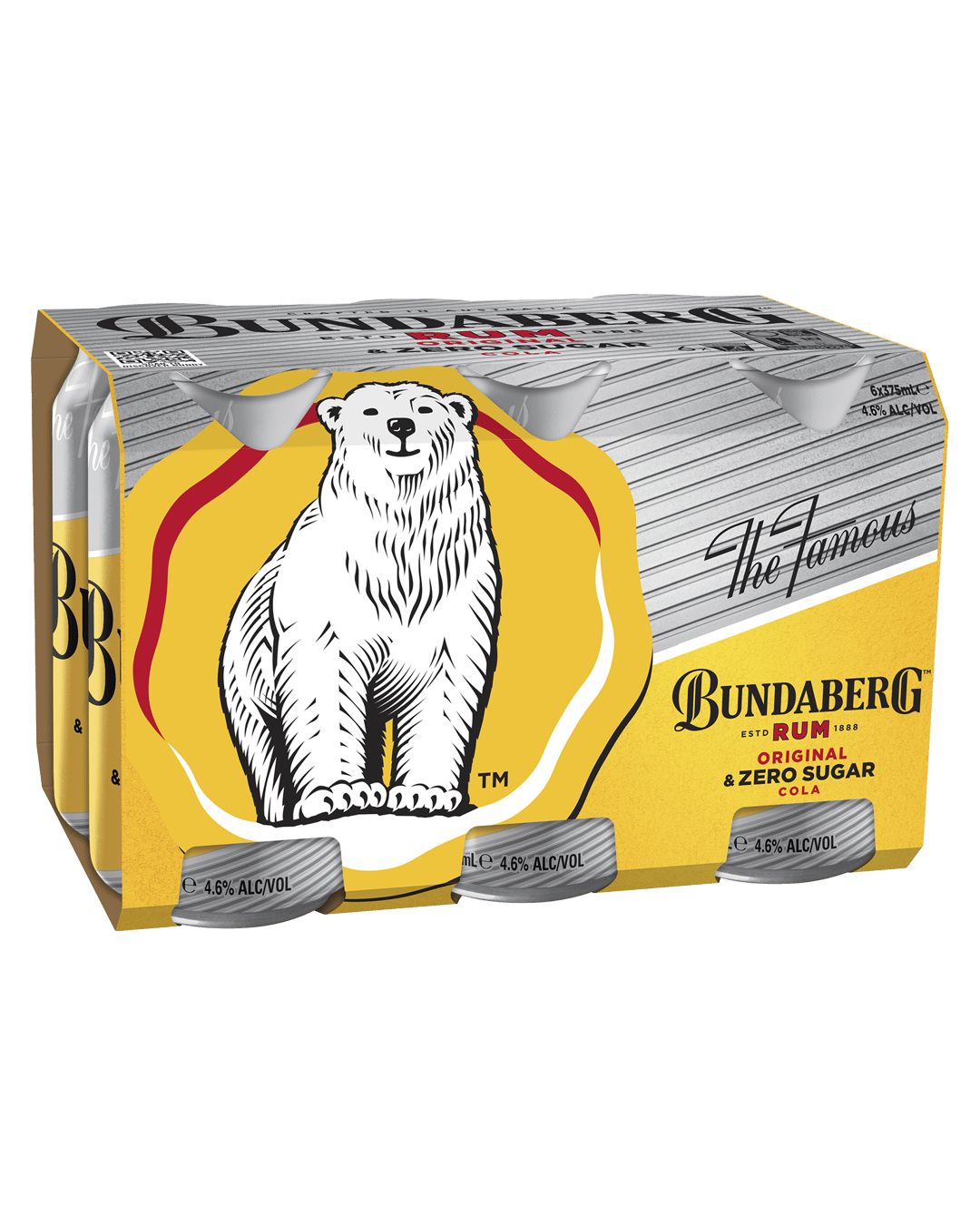 Buy Bundaberg Original Rum & Cola Cans 375ml online with (same-day FREE ...