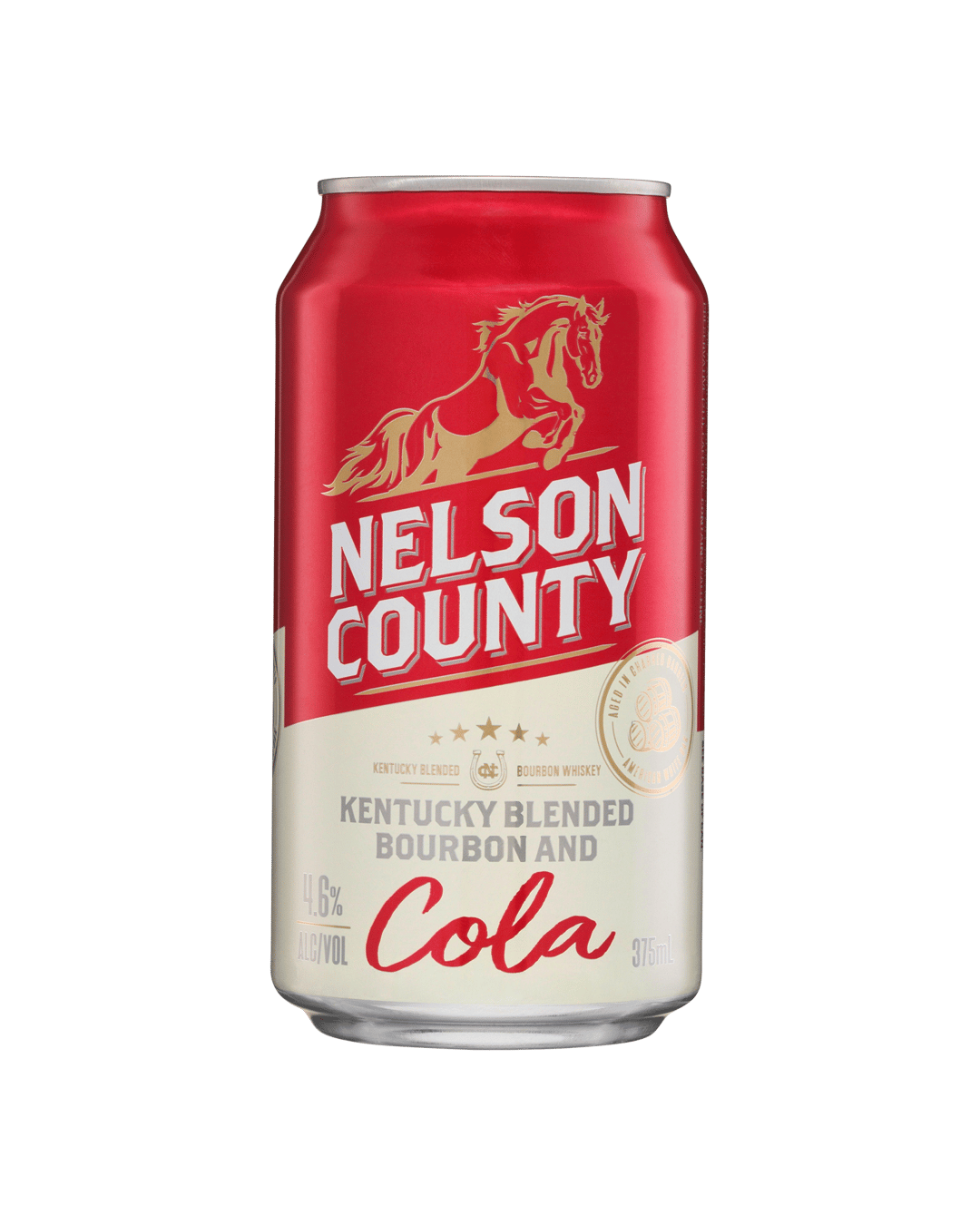Buy Nelson County 4.6% Bourbon & Zero Sugar Cola Cans 10 Pack 375ml ...