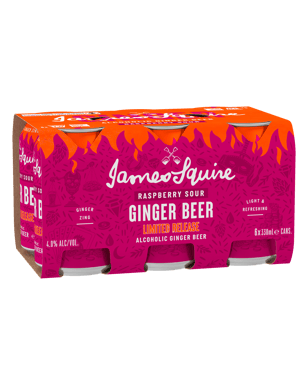 Buy James Squire Ginger Beer Raspberry Sour Cans 330ml online with (same-day FREE delivery*) in ...