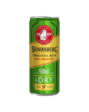 Buy Bundaberg 33 Op Rum & Dry Cans 250ml online with (same-day FREE ...