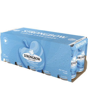 Buy Strongbow Lower Carb Apple Cider Cans 10 Pack 375ml online with ...