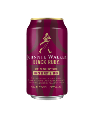 Buy Johnnie Walker Black Ruby Soda Can 375ml online with (same-day FREE ...