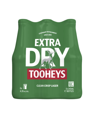 Buy Tooheys Extra Dry Bottles 345ml Online or From Your Nearest Store ...
