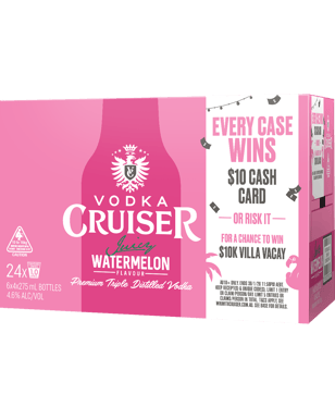 Buy Vodka Cruiser Juicy Watermelon Bottles 275ml online with (same-day ...