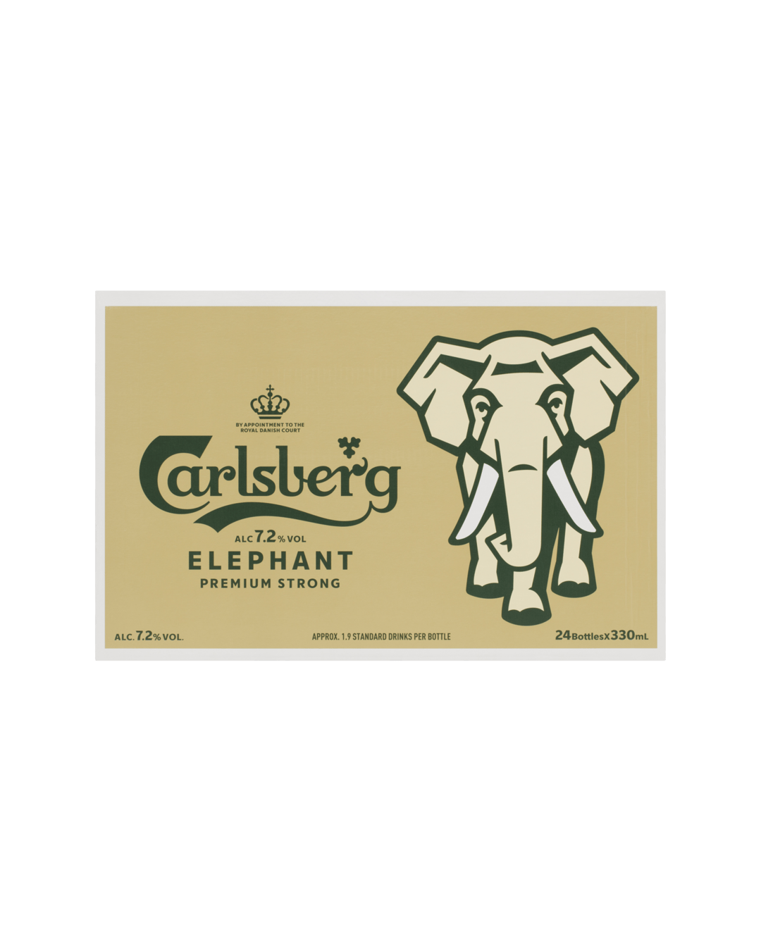Buy Carlsberg Elephant Premium Strong Lager 330ml online with (same-day ...