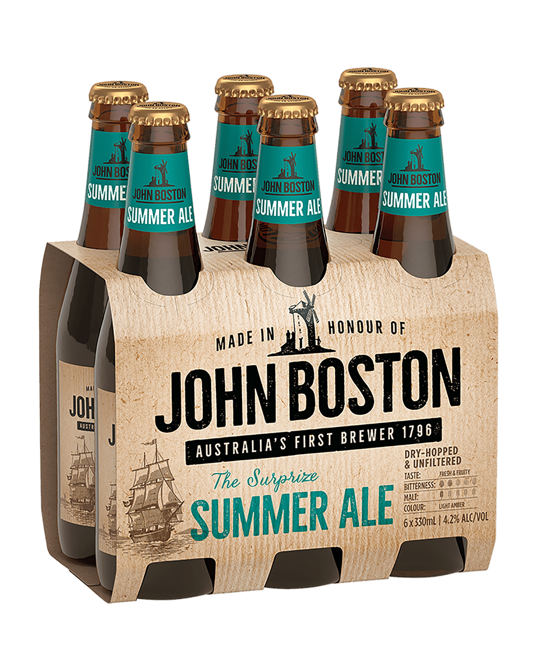 Buy John Boston Pacific Ale Bottle 330ml Online or From Your Nearest ...