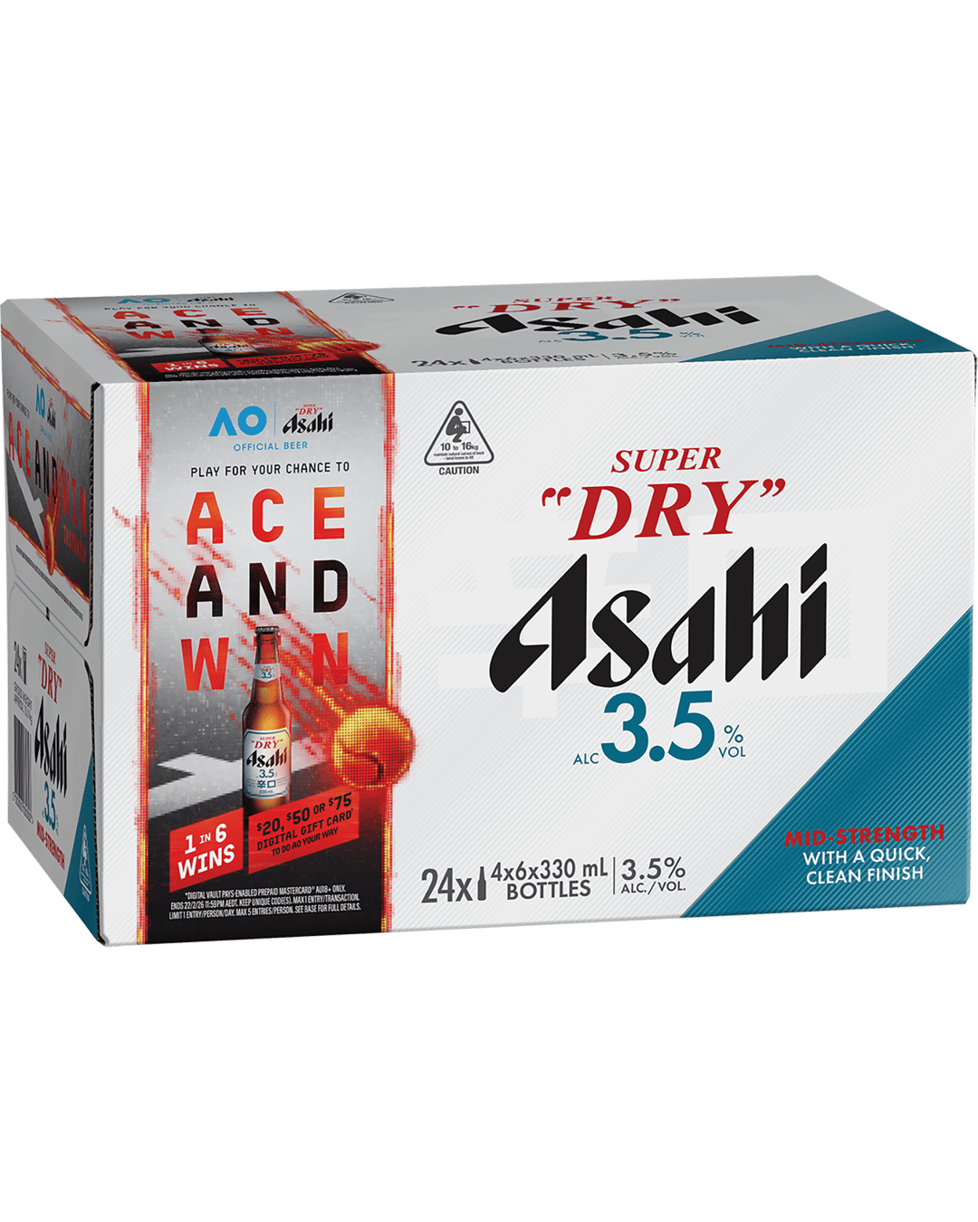 Buy Asahi Super Dry 3.5% Lager Bottles 330ml online with (same-day FREE ...