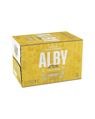Buy Alby Crisp Lager Bottles 330ml online with (same-day FREE delivery ...