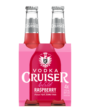 Buy Vodka Cruiser Wild Raspberry Bottles 275ml online with (same-day ...