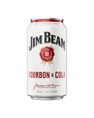 Buy Jim Beam White Label Bourbon & Cola Cans 375ml online with (same ...