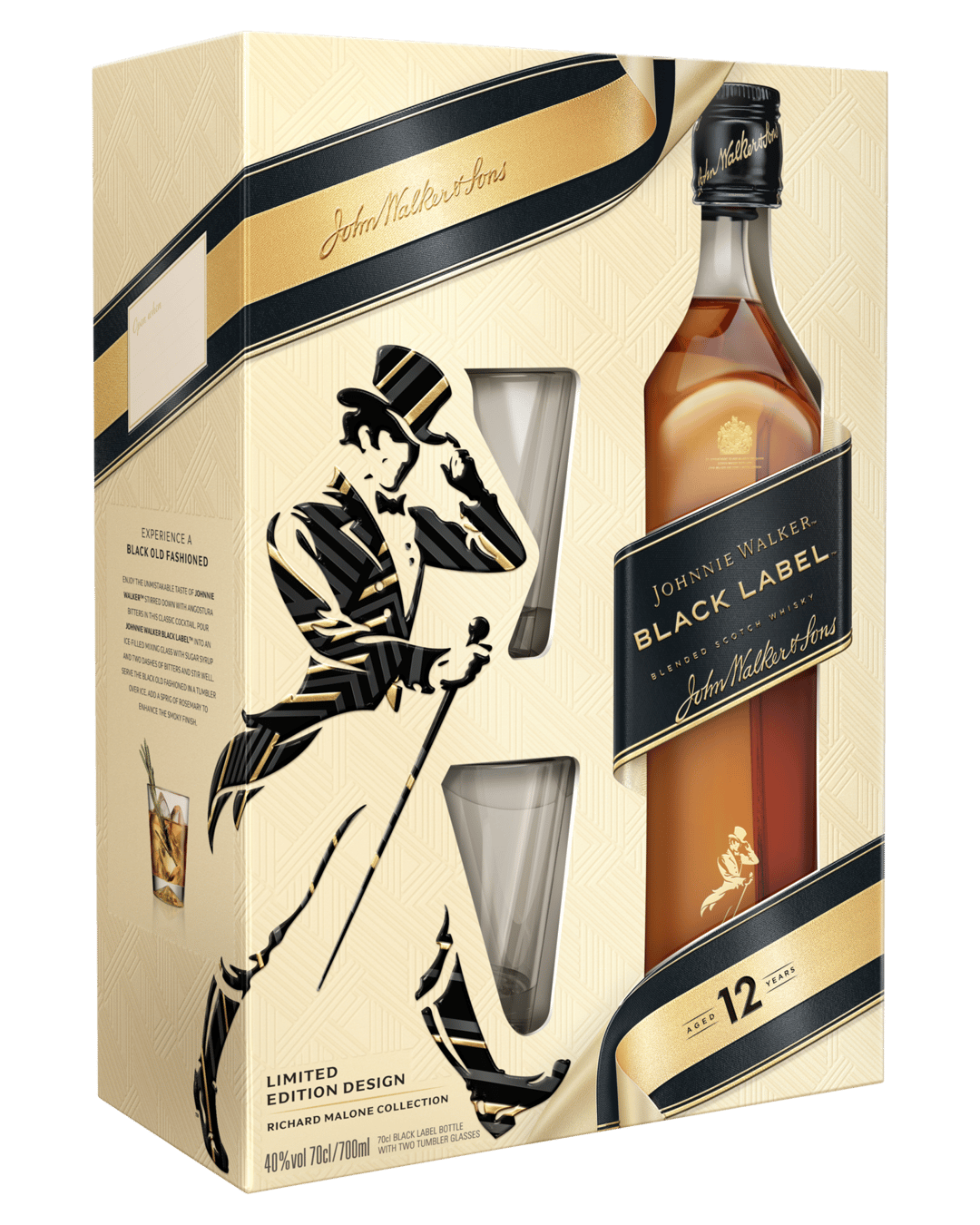 Buy Johnnie Walker Black Label & Glass Gift Pack 700ml online with ...