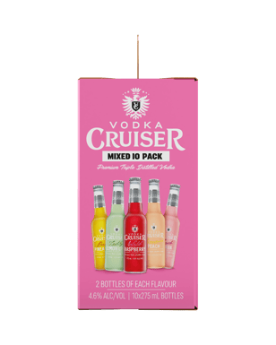 Buy Vodka Cruiser Mixed 10 Pack Bottles 275ml online with (same-day ...