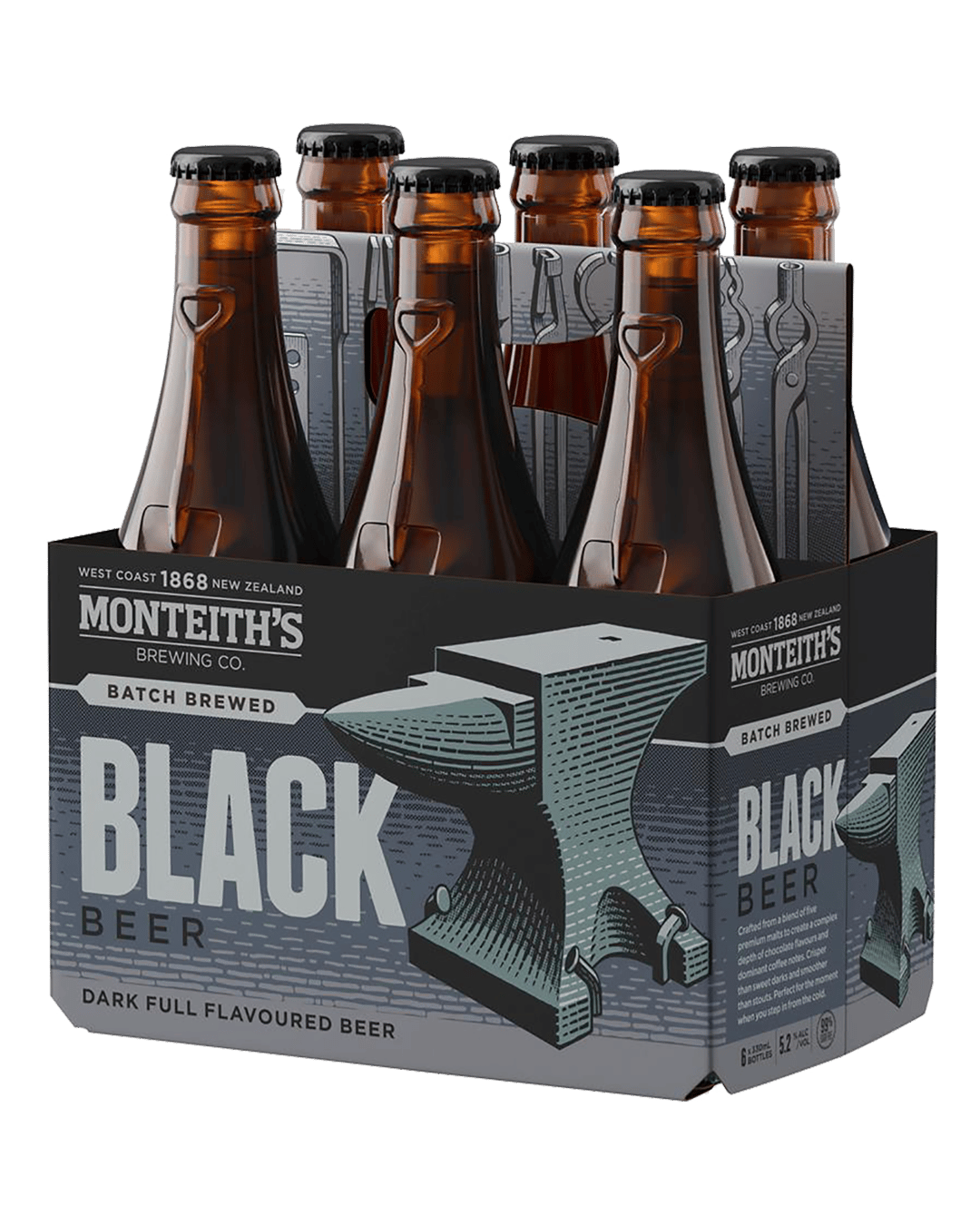 Buy Monteith's Black Beer Bottles 330ml online with (same-day FREE ...