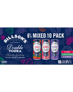 Buy Billson's Double Vodka Mixed 10x250ml online with (same-day FREE ...