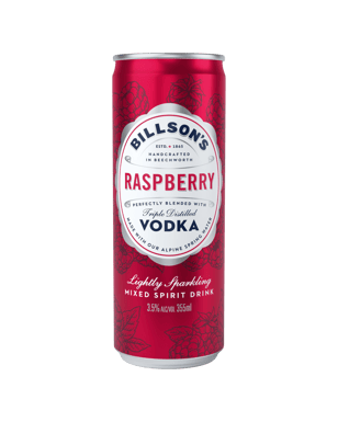Buy Billson's Vodka With Raspberry Cans 355ml online with (same-day ...