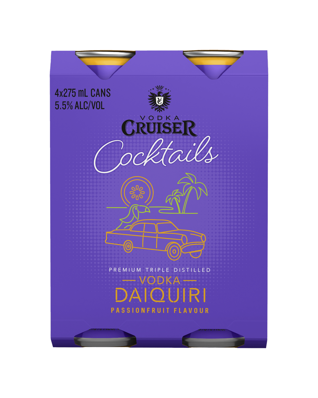 Buy Vodka Cruiser Cocktails Passionfruit Daiquiri Cans 275ml online ...