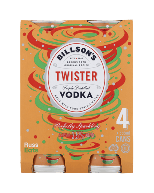 Buy Billson’s Vodka With Twister Cans 355ml online with (same-day FREE ...
