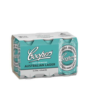 Buy Coopers Australian Lager Cans 375ml online with (same-day FREE ...
