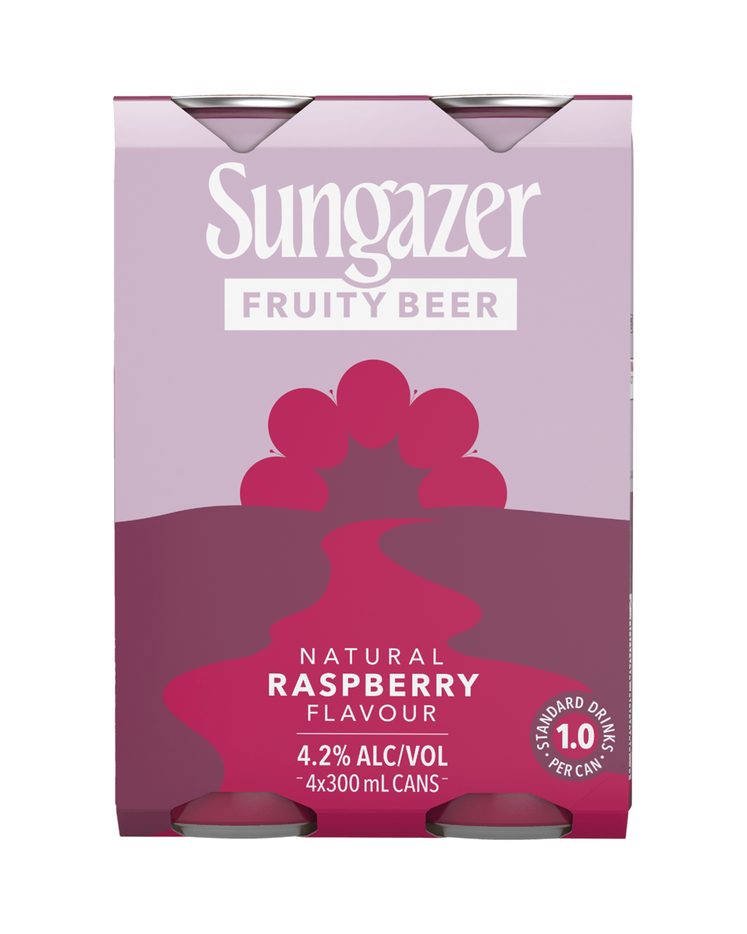 Buy Sungazer Fruity Beer Raspberry Can 300ml online with (same-day FREE ...