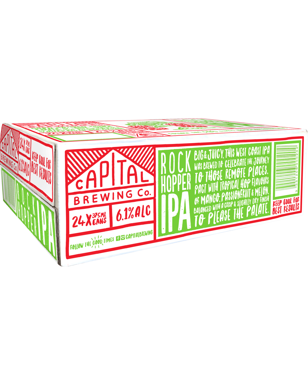 Buy Capital Brewing Co. Alc-less Pacific Ale Cans 375ml online with ...