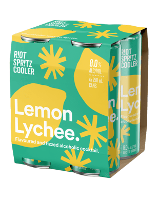 Buy Riot Spritz Lemon Lychee Cans 250ml online with (same-day FREE ...