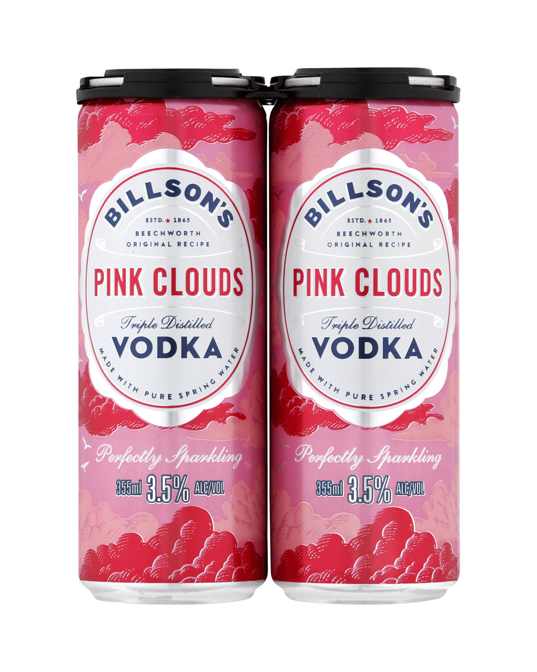 Buy Billson's Vodka With Pink Clouds Cans 355ml online with (same-day ...