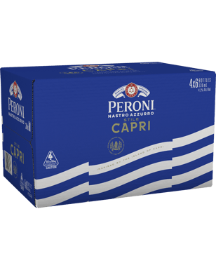 Buy Peroni Nastro Azzurro Stile Capri Bottles 330ml online with (same ...