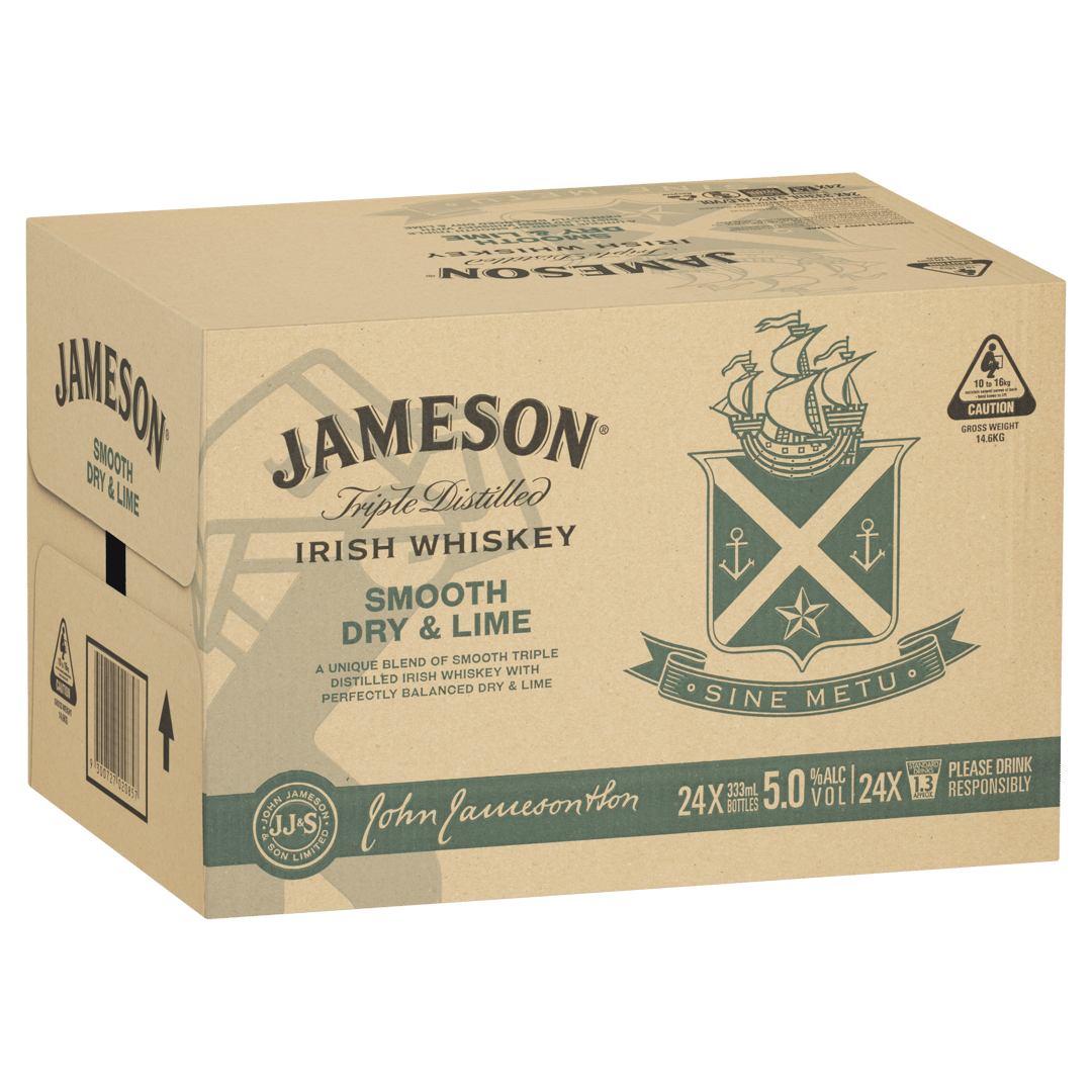 Buy Jameson Irish Whiskey Smooth Dry & Lime 4.8% Cans 375ml online with ...
