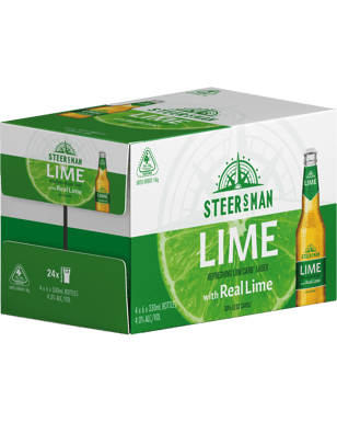 Buy Steersman Lime Lager Bottles 330ml online with (same-day FREE ...
