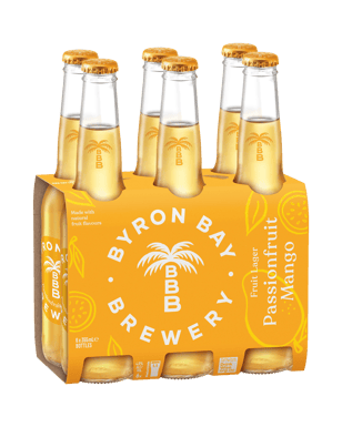 Buy Byron Bay Brewery Fruit Lager Passionfruit Mango Bottles 355ml ...
