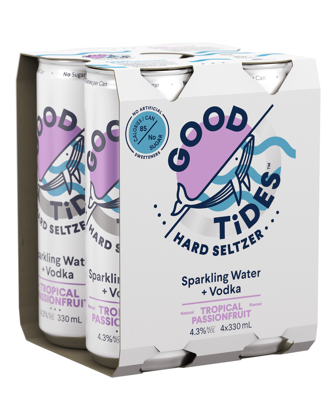 Buy Good Tides Hard Seltzer Lemon Lime 4.3% 330ml online with (same-day ...