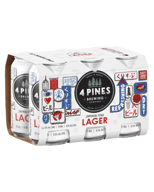 Buy 4 Pines Japanese Lager Cans 375ml online with (same-day FREE delivery*) in Australia at ...