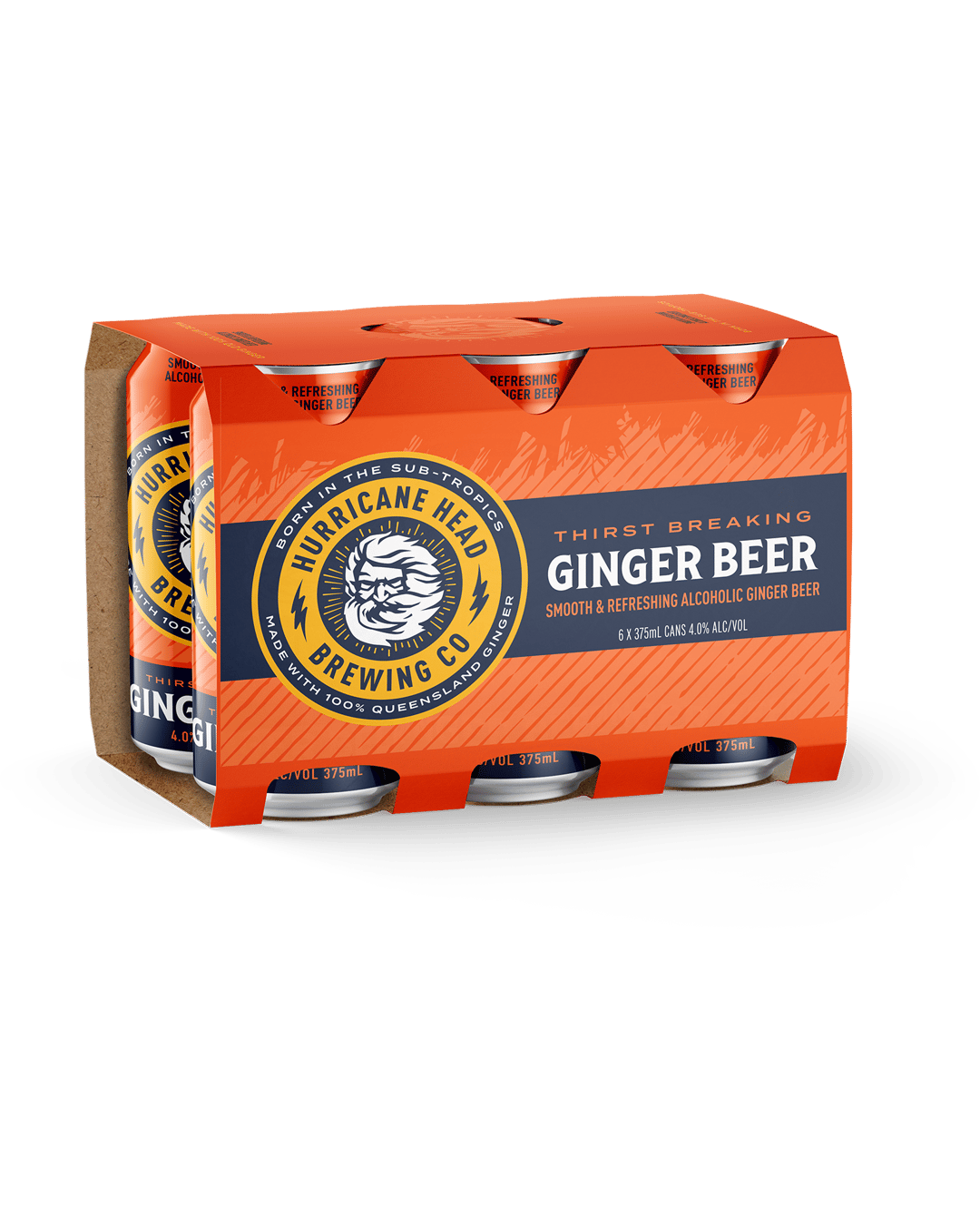 Buy Hurricane Head Ginger Cans 375ml online with (same-day FREE ...