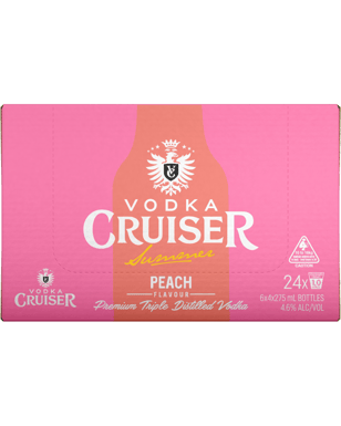 Buy Vodka Cruiser Summer Peach Bottles 275ml online with (same-day FREE ...