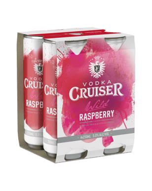 Buy Vodka Cruiser Wild Raspberry Can 250ml online with (same-day FREE ...