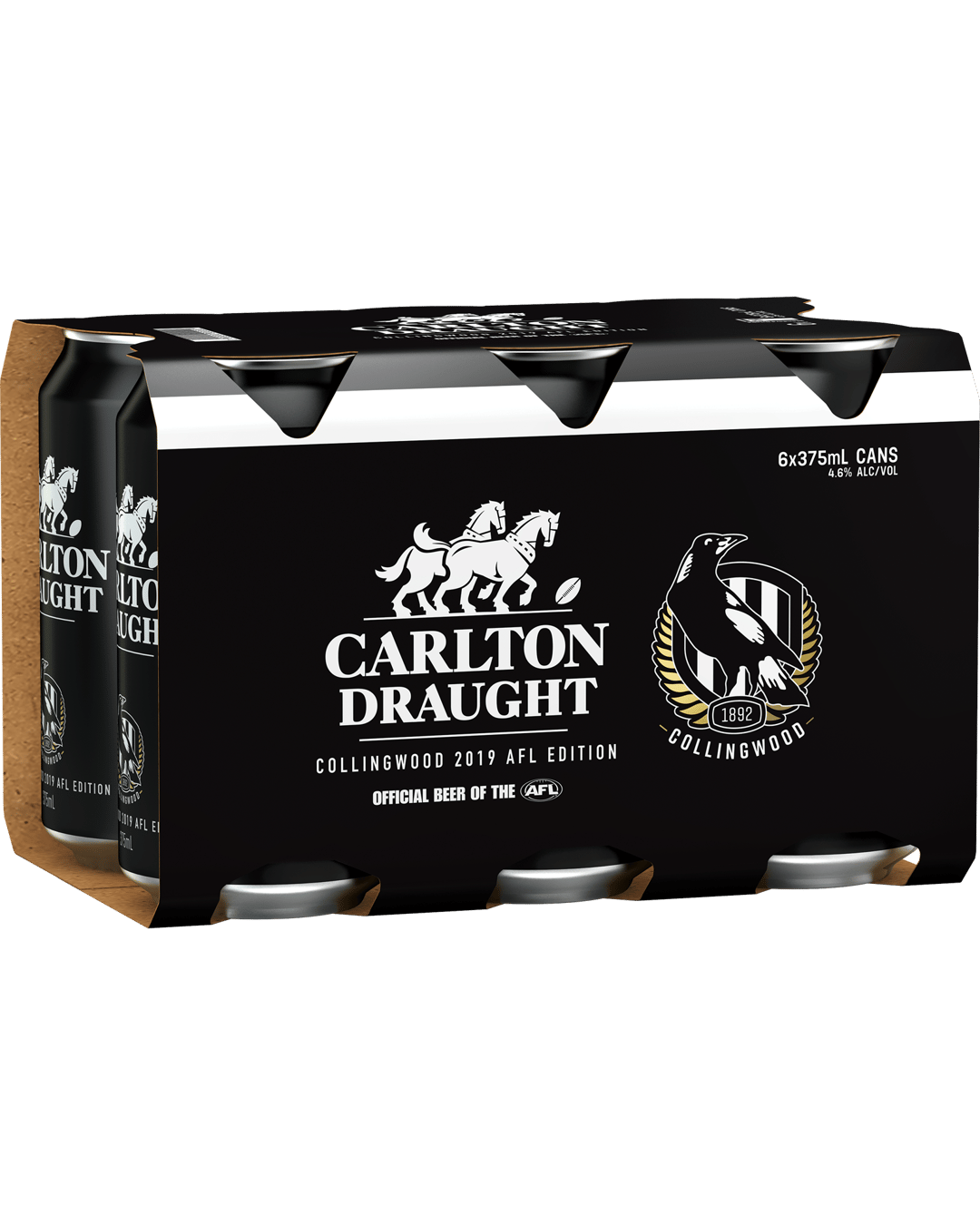 Buy Carlton Draught Collingwood Cans 375ml online with (same-day FREE ...