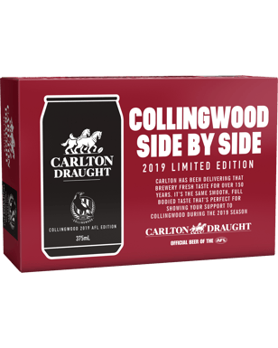 Buy Carlton Draught Collingwood Cans 375ml online with (same-day FREE ...