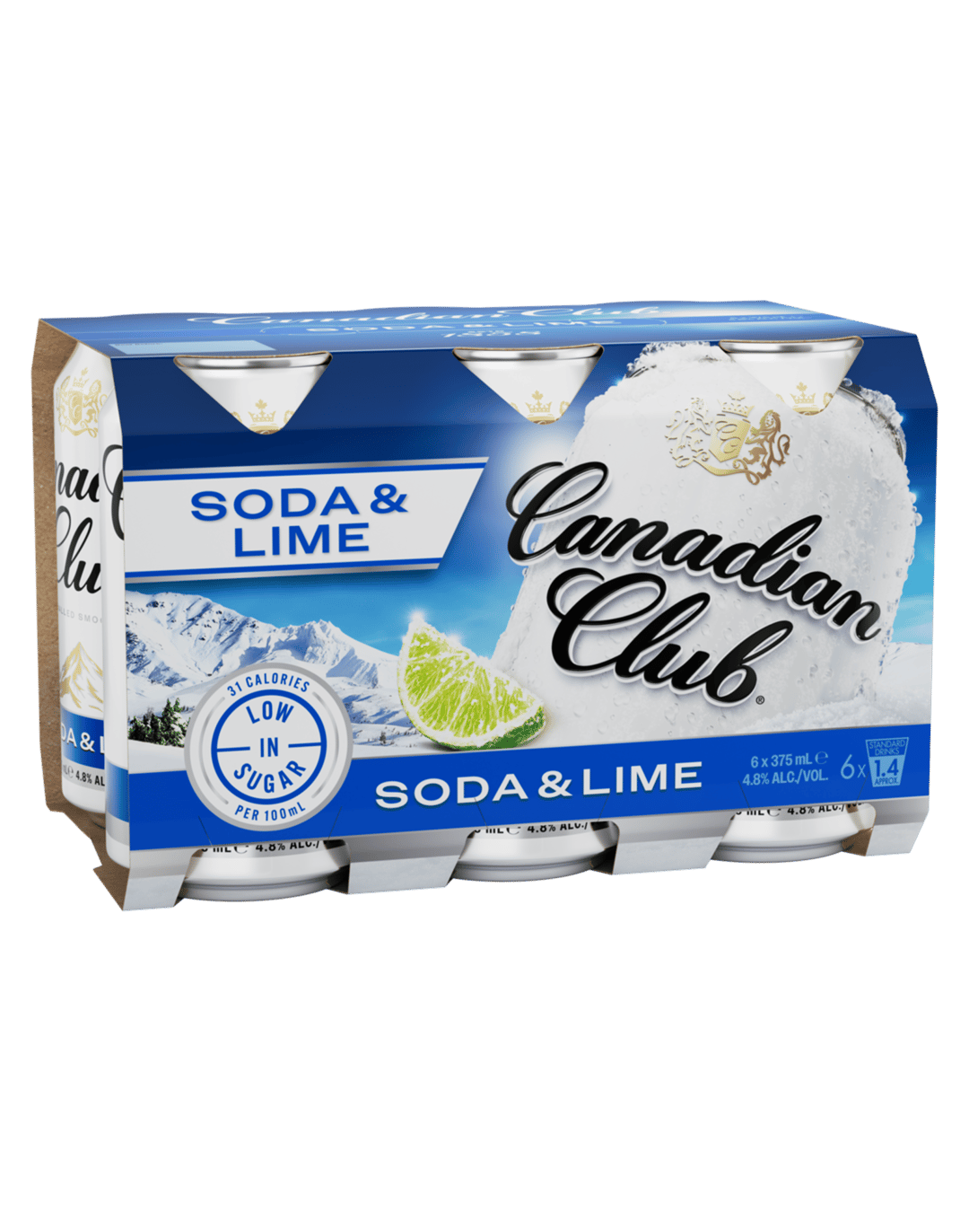 Buy Canadian Club Whisky & Dry 4.8% Cans 10 Pack 375ml online with ...