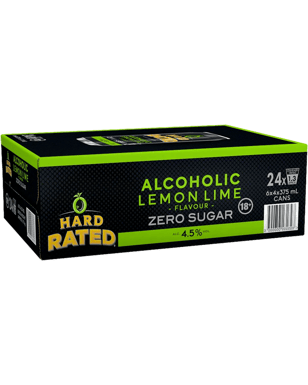 Buy Hard Rated Zero Sugar Lemon Lime Cans 375ml online with (same-day FREE delivery*) in ...