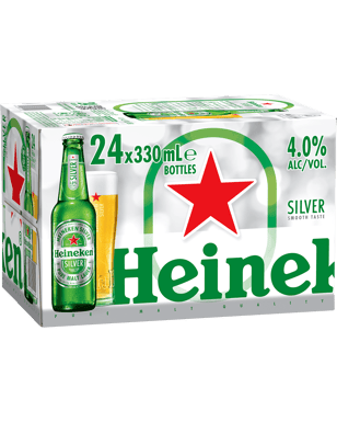 Buy Heineken Silver Bottles 330ml online with (same-day FREE delivery ...