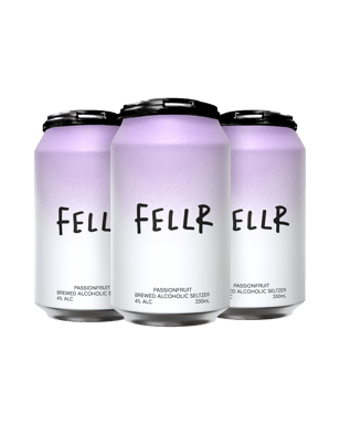 Buy Fellr Passionfruit Brewed Alcoholic Seltzer Cans 330ml online with ...